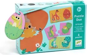 DJECO Puzzle Duo Vajíčka / 6x2 dílků / od 2 let