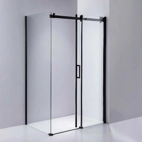 BPS-koupelny Obdélníkový sprchový kout HYD-OK14C 120x90 černá/transparent - bez vaničky