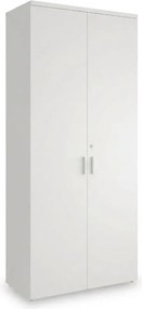 Vysoká skříň SimpleOffice 80 x 40 x 180 cm, bílá
