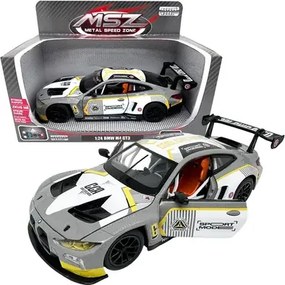 SPARKYS Kovový model BMW M4 GT3 stříbrně šedá / Měřítko 1:24 / od 3 le