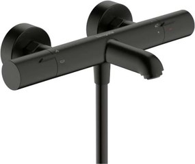 Hansgrohe Ecostat Fine - Termostatická vanová baterie, kartáčovaný černý chrom 13325340