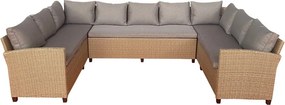 Béžový zahradní lounge set pro 9 Ventura – Unique Furniture