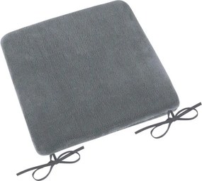 Bellatex Sedák hladký Korall micro Šedá 40x40 cm