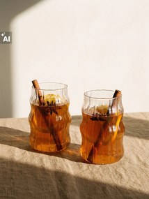Sinsay - Rýhované sklenice 2 ks - clear