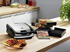 Tefal Snack Collection SW852D12 nerez/černý / Toustovač / 700 W / 2v1