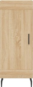 vidaXL Příborník 34,5 x 34 x 90 cm kompozitní dřevo [830463] Barva: kouřový dub