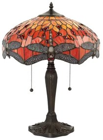 Endon 64093 - Stolní lampa Tiffany DRAGONFLY 2xE27/60W/230V pr. 41 cm