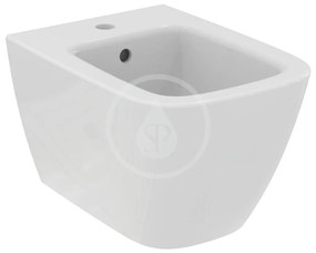 Ideal Standard - Závěsný bidet, 355x480 mm, s přepadem, otvor pro baterii, bílá