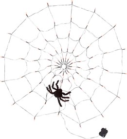 Livarno Home Halloweenská LED pavučina (oranžová)