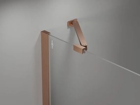 Mexen Mist sprchové dveře otevírací 80 cm, transparentní, kartáčovaná měď - 8A4-080-000-65-00