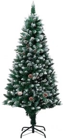 Umělý vánoční stromek se šiškami a bílým sněhem 150 cm,  321015 HangarStore.cz
