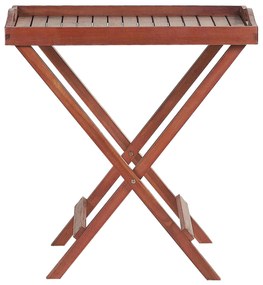 Zahradní stolek z tmavého akátového dřeva TOSCANA  Beliani