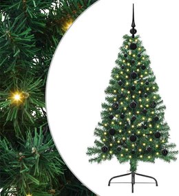 Umělý osvětlený vánoční stromeček Zelená 120 cm PVC 3396990