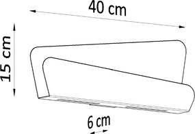 Sollux Lighting Nástěnné svítidlo BASCIA bílé