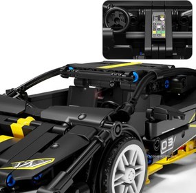 Stavebnice auta SUPERCAR No.J2011 černá - 589 dílků