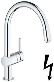 Grohe Minta - Dřezová baterie s výsuvnou koncovkou, chrom 32511000
