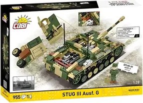COBI Stavebnice StuG III Ausf. G / 2676 / 1:28 / 955 dílků / 1 figurka