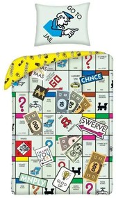 HALANTEX Povlečení Monopoly Go v látkovém vaku Bavlna, 140/200, 70/90 cm