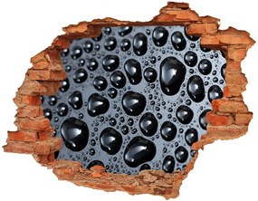 Wallmuralia Samolepící díra na stěnu Kapky vody 90x70 cm