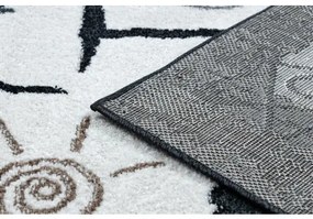 Dywany Luszczow Dětský kusový koberec FUN Hop, zvířata černý Rozměr koberce: 240 x 330 cm