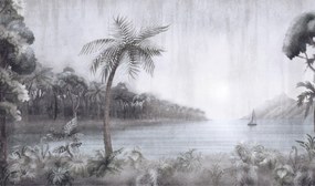 Luxusní vliesová fototapeta na zeď, Palmy, moře, Z77581, Savana, Zambaiti Parati
