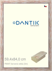 DANTIK rámeček 59,4x84 | PAINT červená velká (Plexi Čiré)
