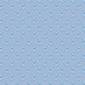 Modrá obrazová vliesová tapeta medvídci Z80094 Philipp Plein 300x300 cm
