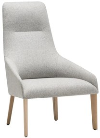 Andreu World designová křesla Alya Lounge Chair High Back Wood