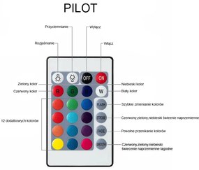 Verk Group 3d rgb měsíční noční světlo s dálkovým ovládáním