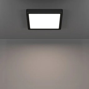Eglo 901329 - LED Koup. stropní svítidlo FUEVA LED/10,5W/230V 22x22cm IP44 černá