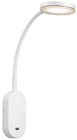 NORDLUX Nástěnná čtecí LED lampička MASON, 4,5W, teplá bílá, bílá 47131001