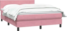 Box spring postel s matrací růžová 160x210 cm samet 3316028
