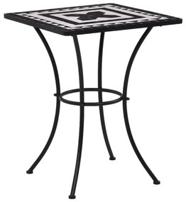 Mozaikový bistro stolek černobílý 60 cm keramika,  46707 HangarStore.cz