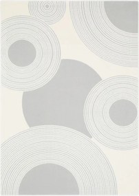 Kusový koberec vlněný Agnella Galaxy Koren White Šedý Rozměr: 200x300 cm