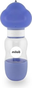 MilooPets Cestovní láhev a miska 2v1 pro psy PawDuo fialová (350ml + 180ml)