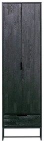 Černá skříň z jasanového dřeva 60x210x36 cm Silas – WOOOD