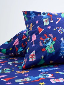 Sinsay - Sada ložního prádla se vánočním vzorem Stitch - námořnická modrá