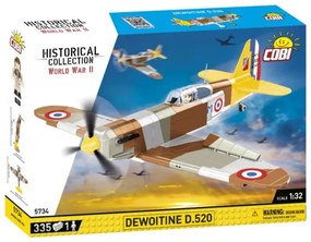 Cobi 5734 II WW Dewoitine D.520, 1:32, 335 kostek