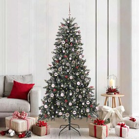 Umělý vánoční stromeček Zelená 210 cm PVC, plast a ocel 3395894