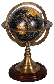 Dekorativní globus s podstavcem z palisandrového dřeva Antic Line Globe, ø 17 cm