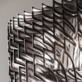 Slamp Aria XL, černý světelný objekt od Zaha Hadid, 6x52+1x100W, délka 130cm