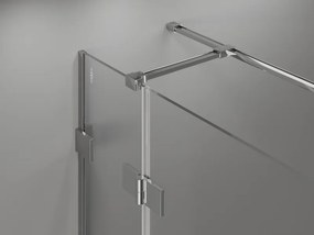 Mexen Lunar T sprchový kout otočný levý 140 x 90 cm, transparentní, chrom - 834T-140-090-01-00-L