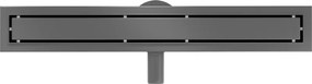 Mexen Flat 360° M13 sprchový žlab 2v1, 70 cm, broušený grafit, 1E10070-40