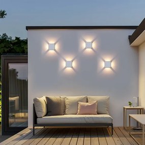 BRILAGI - LED Venkovní nástěnné svítidlo QUADRAY LED/6W/230V bílá IP54
