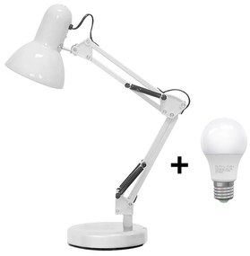 Brilagi - LED Stolní lampa ROMERO 1xE27/10W/230V bílá
