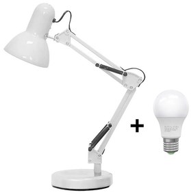 Brilagi Brilagi - LED Stolní lampa ROMERO 1xE27/10W/230V bílá LEDBG0260