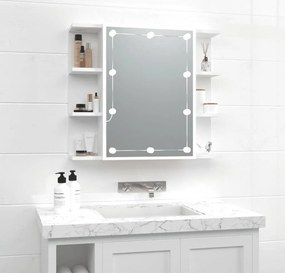 vidaXL Zrcadlová skříňka s LED 70 x 16,5 x 60 cm [808879] Barva: Bílá
