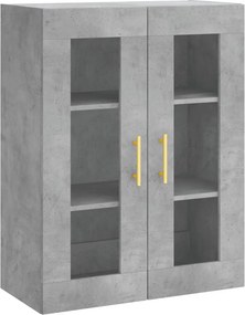 Skříň highboard betonově šedá 69,5x34x180 cm kompozitní dřevo 3198333