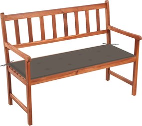 Zahradní lavice s poduškou 120 cm masivní akáciové dřevo 3063776