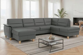 XXXLutz SEDACÍ SOUPRAVA, kůže, antracitová Sit & More - Sedací soupravy - 000144033249